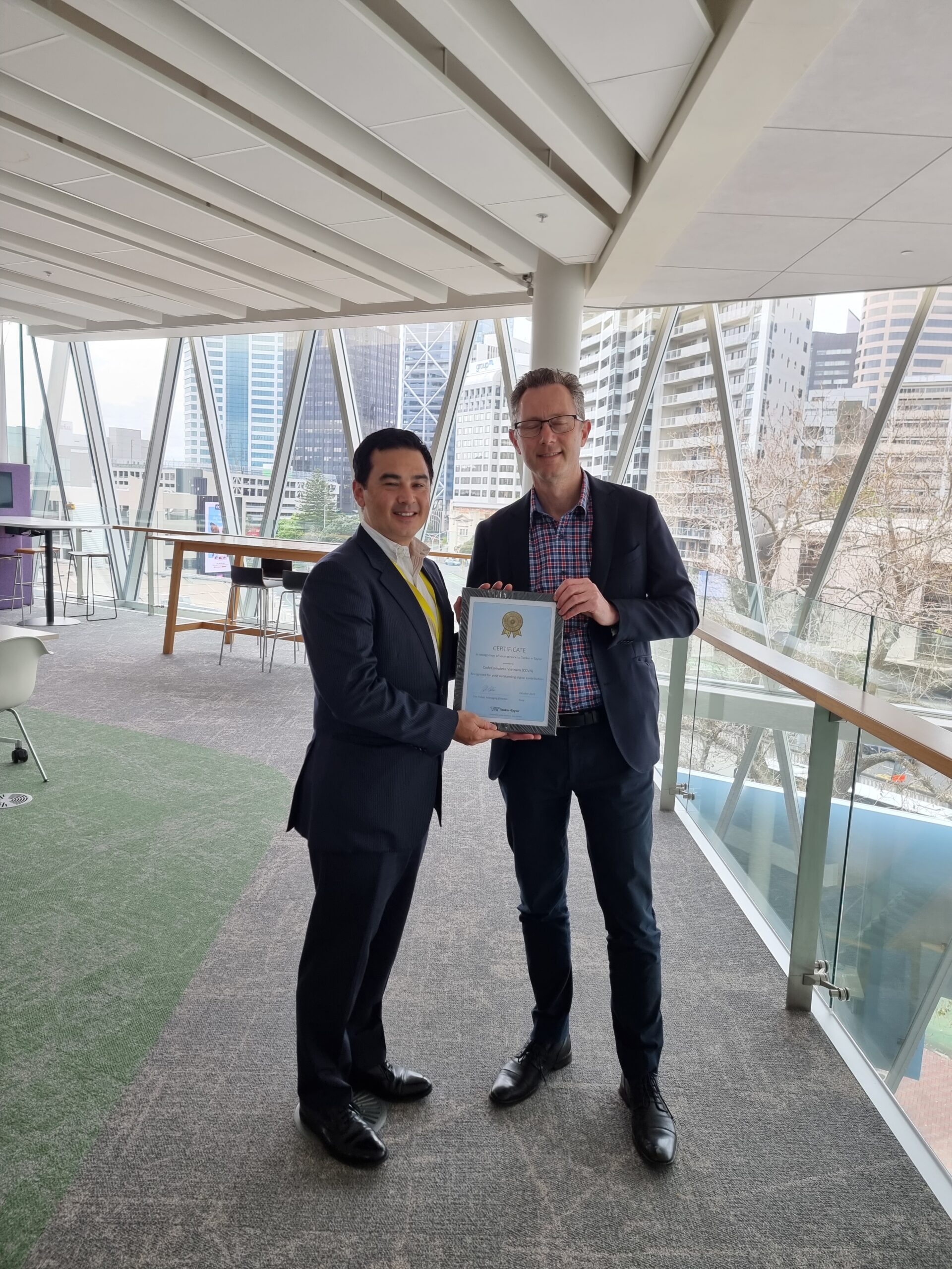 コードコンプリートのパートナー(Tonkin + Taylor)のCIOアワード入賞と当社の貢献 - CodeComplete